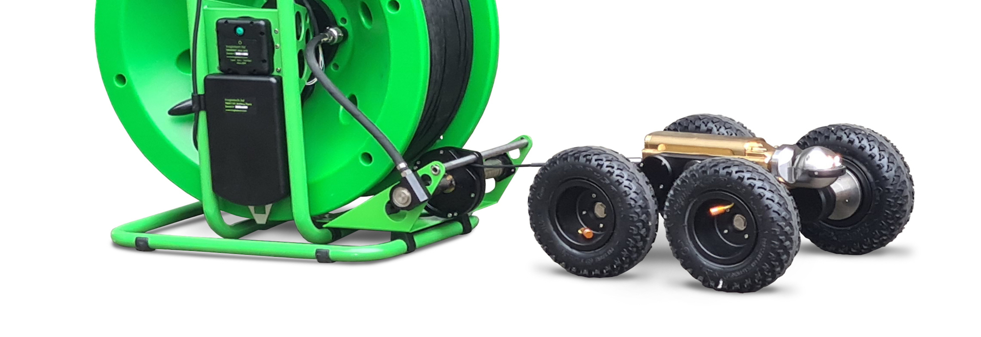 Fully Battery Operated Pipe Robot TROGLOTREK Got a Motorized Drum for ...