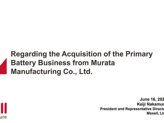 Maxell, Ltd. company News and Trends items