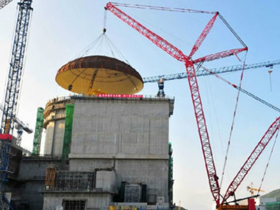 SCC16000 crawler crane in Guangdong Yangjiang Nuclear Power Plant ...