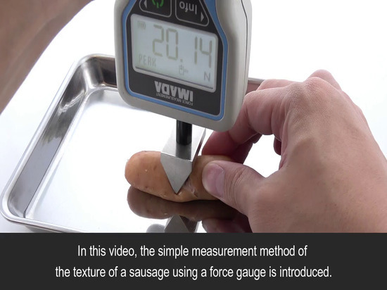 Texture Test of Sausage (Manual Testing Method) - Toyohashi, Aichi ...