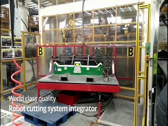 Fanuc M-20IA Ceiling Type Tripple Robot Rotary Waterjet Workstation ...