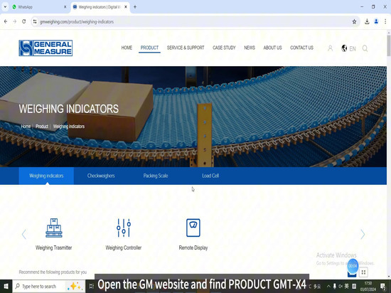 General Measure Weighing Indicator PC Software Setting and Monitoring ...