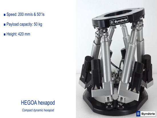 New motion hexapod by Symétrie for 2025 : The HEGOA - 1 Av. Philippe ...