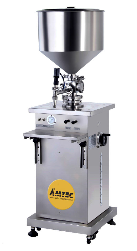 手動式充填機 - Stand-Alone Paste Filler 500 - AMTEC Packaging Machines - 足操作式 / 缶 / 厚物用