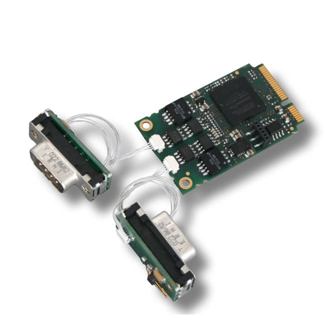 Mini PCIeインターフェイス カード - CAN-PCIeMini/402-2 - esd electronics gmbh - PCI バス / FPGA / CAN回路