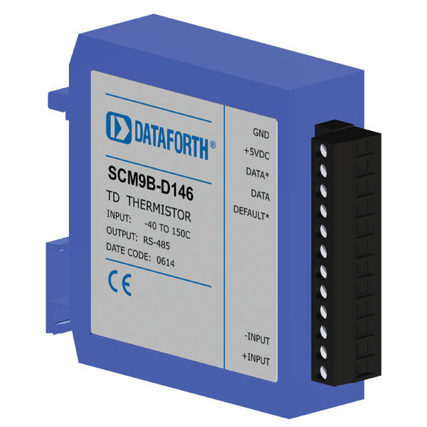 DINレール信号処理モジュール - SCM9B-D146 - Dataforth Corporation - 入力 / サーミスタ用 / センサー・コンピューター