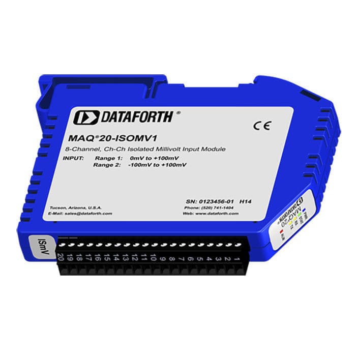 アナログインプット信号処理モジュール - NAQ20-ISOMV1 - Dataforth Corporation - 電圧 / DINレール / 絶縁