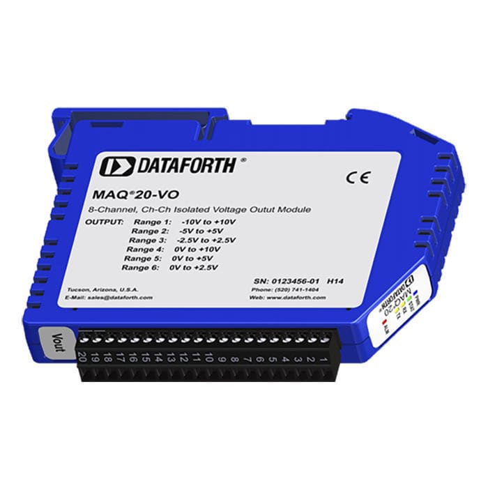アナログアウトプット信号処理モジュール - MAQ20-VO - Dataforth Corporation - 電圧 / 8チャンネル