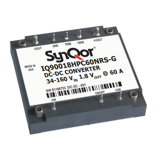 SMDDC/DC 変換器 - IQ90 - SYNQOR - 高出力 / 産業用 / 厳しい環境用