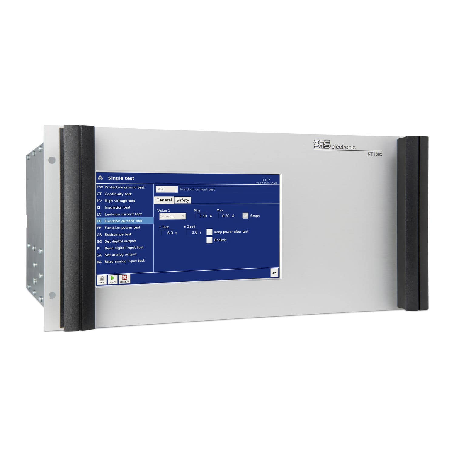 安全試験機 - KT 1885K - SPS electronic GmbH - 高電圧 / 絶縁 / 連続性