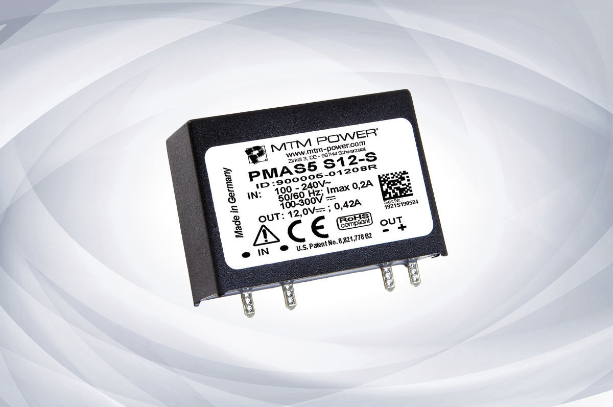 モールド電源 - PMAS5 S series - MTM Power Messtechnik Mellenbach GmbH - AC/DC / 単一出力 / CE
