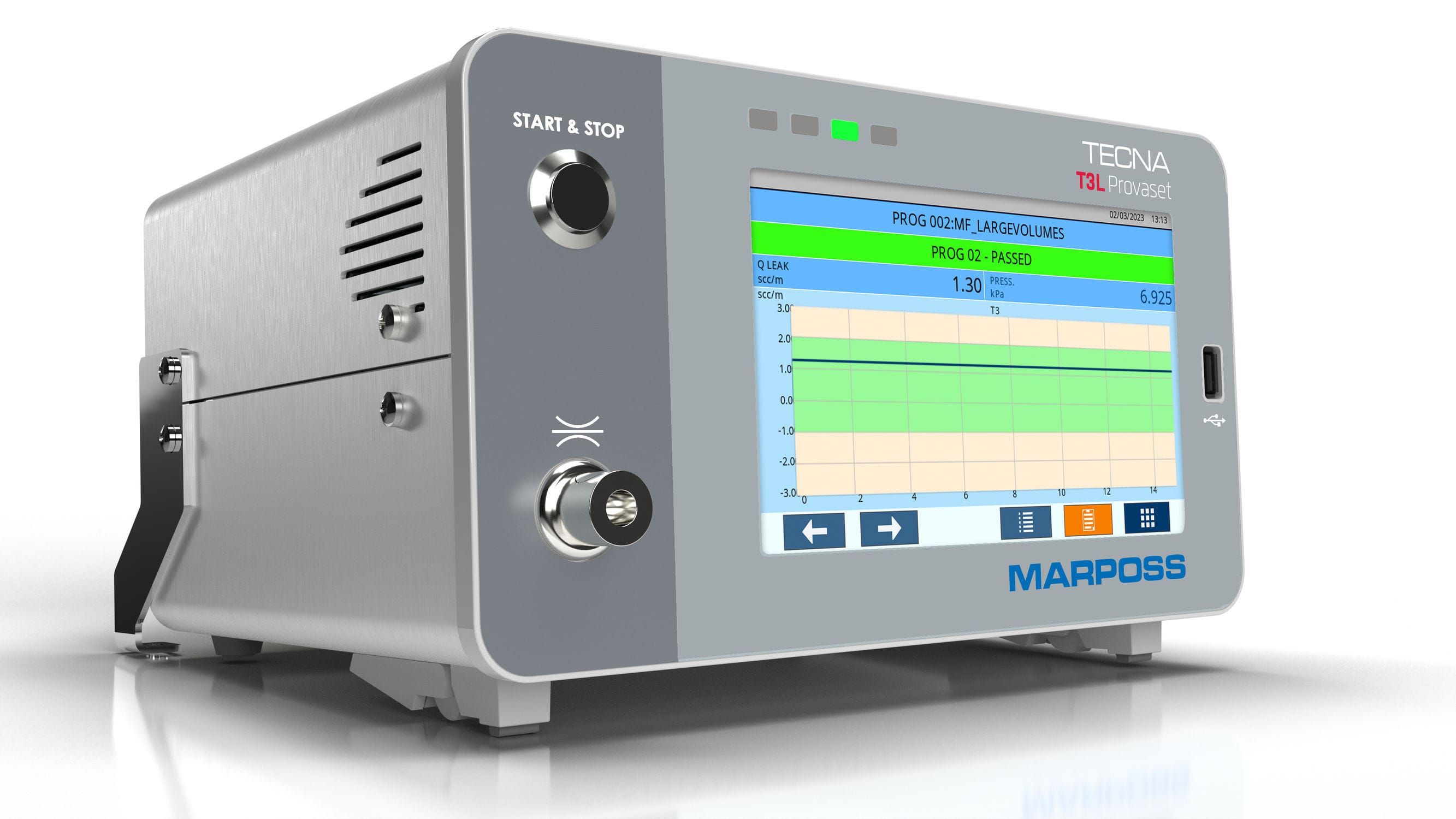 真空リークテスター - T3LMF - TECNA SRL - 圧力 / デジタル / 電動空気圧式