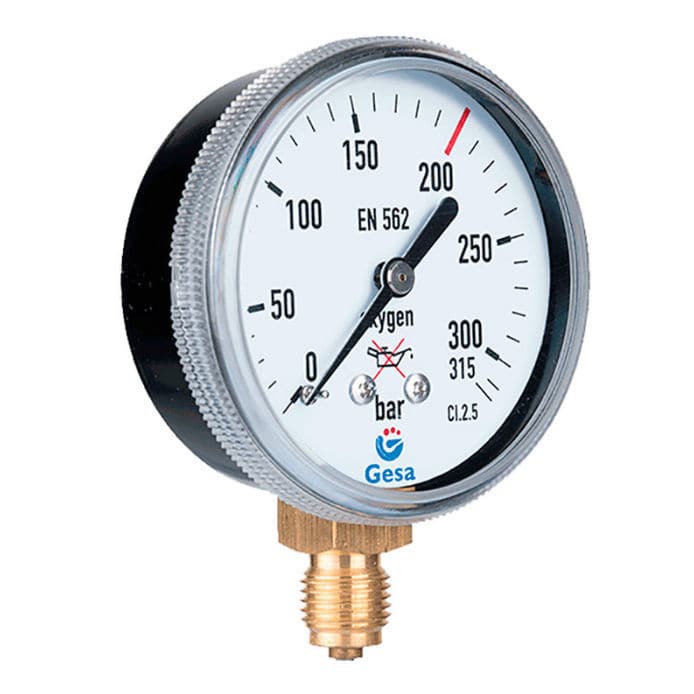 相対圧力計 - M0601 series - GESA TERMOMETROS - ダイヤル / ねじ式 / 垂直取付け
