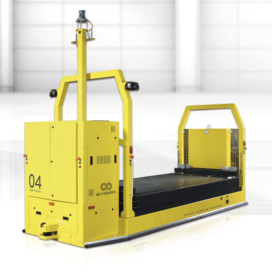重荷重用AGV - HEAVY MOVE 04 - ek robotics GmbH - 自動車用 / 電動式 / モーター式コンベヤー付