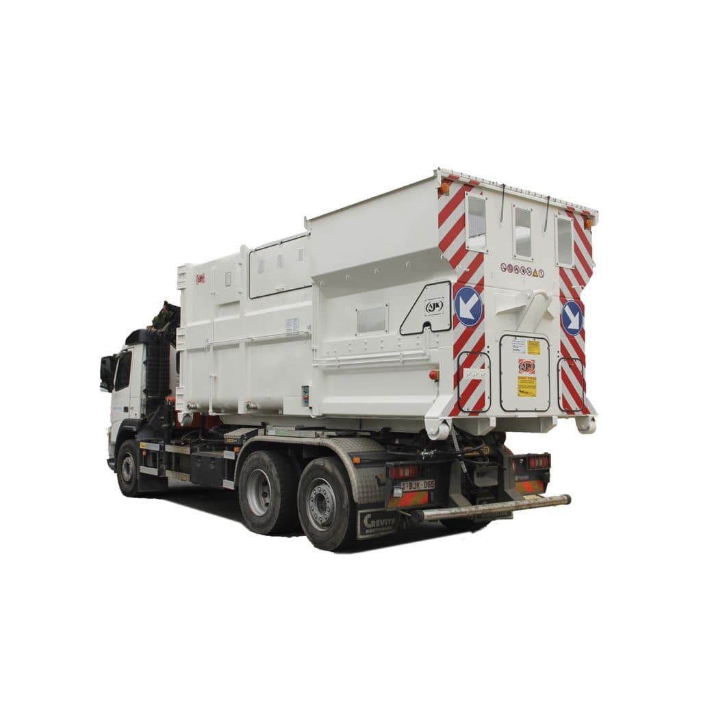 移動式廃棄物圧縮機 - AJK NV - モノブロック / 横型 / 油圧式