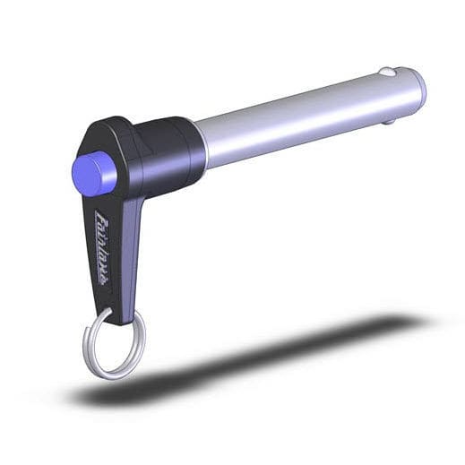 ボタン式クイックリリースピン - LACH series - Fairlane Products - L型ハンドル / ホイストリング付き