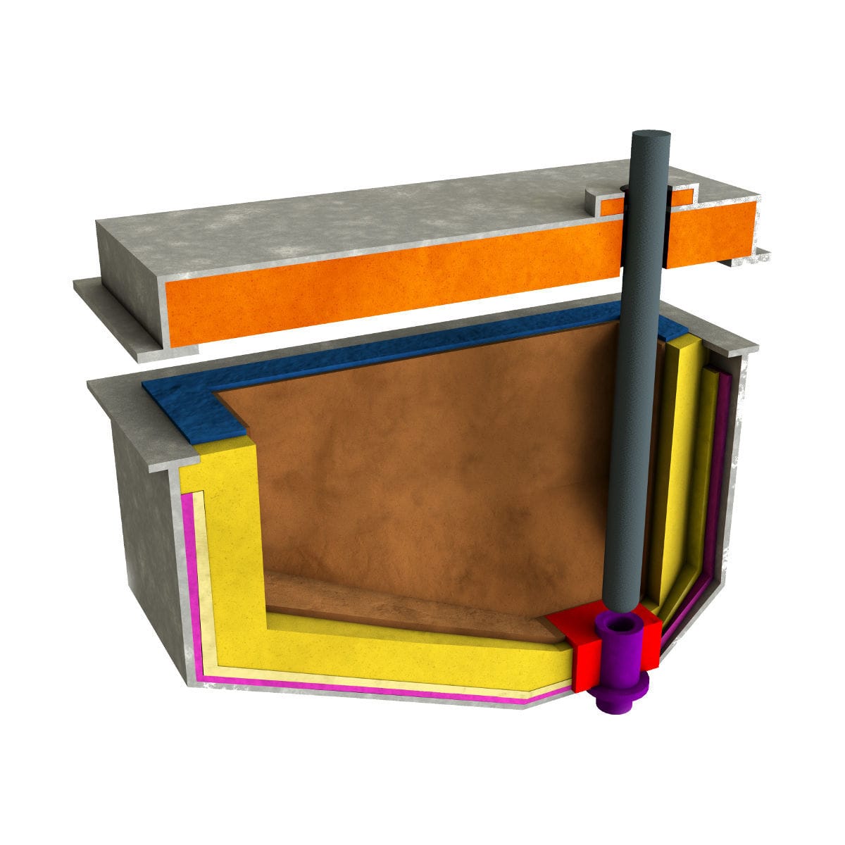回転炉 - INSELOC 81 SR - INSERTEC INDUSTRIAL FURNACES INSERTEC, S.L.U. - 鋳込