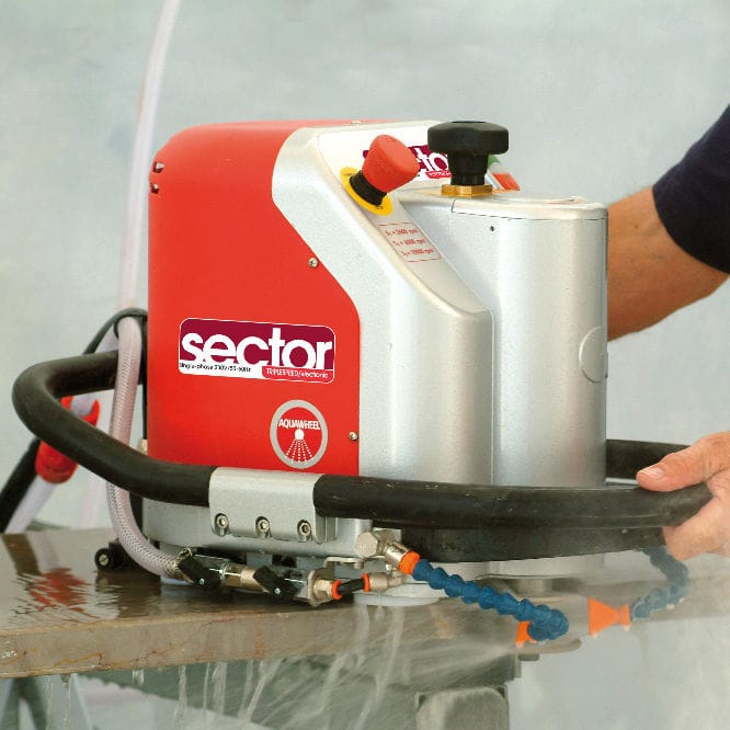 手動式ルーター - SECTOR - Ghines Group srl - 1スピンドル / 複合素材用 / 大理石用