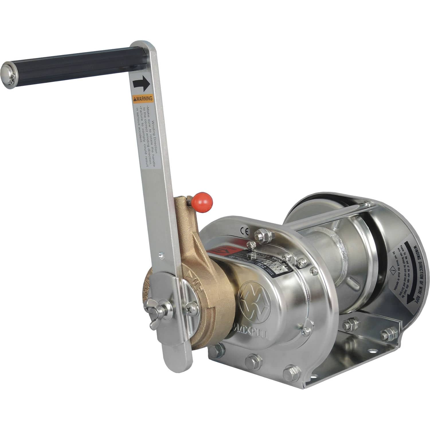 手動式ウィンチ - ERSB-1-SI - Maxpull - 回転ドラム / コンパクト / ギア