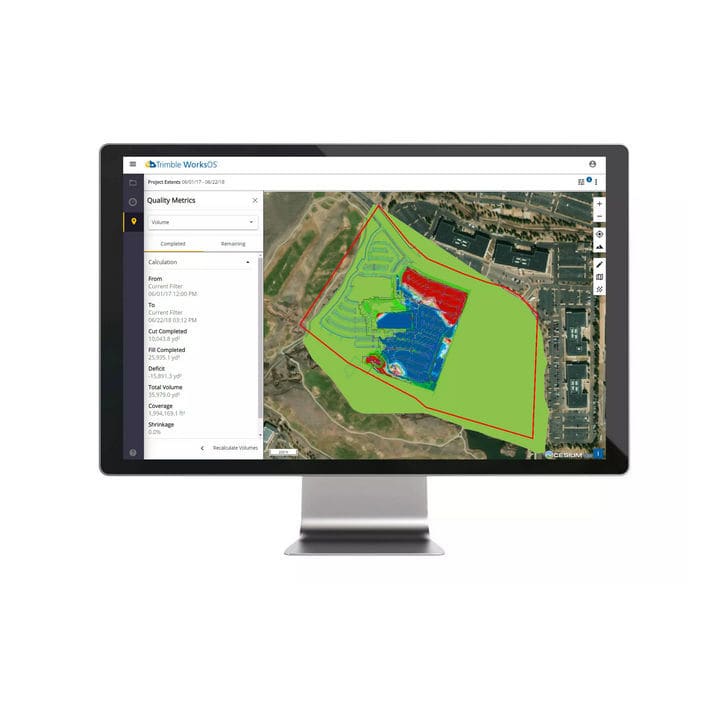 インターフェイスソフトウェア - WorksOS - Trimble Navigation - Construction Division ...