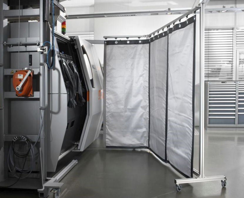 レーザー保護カーテン - SHELTER-NG BC1 - LASERVISION GmbH & Co.KG - 布製