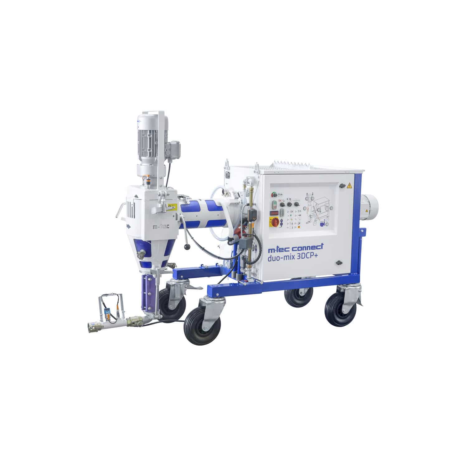 ミキサーポンプ - duo-mix 3DCP+ - M-TEC Mathis Technik - モルタル / 電動 / 移動型