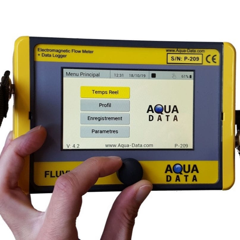 電磁式流速計 - Fluvia - COMETEC SA - 密度 / 水用 / 携帯型