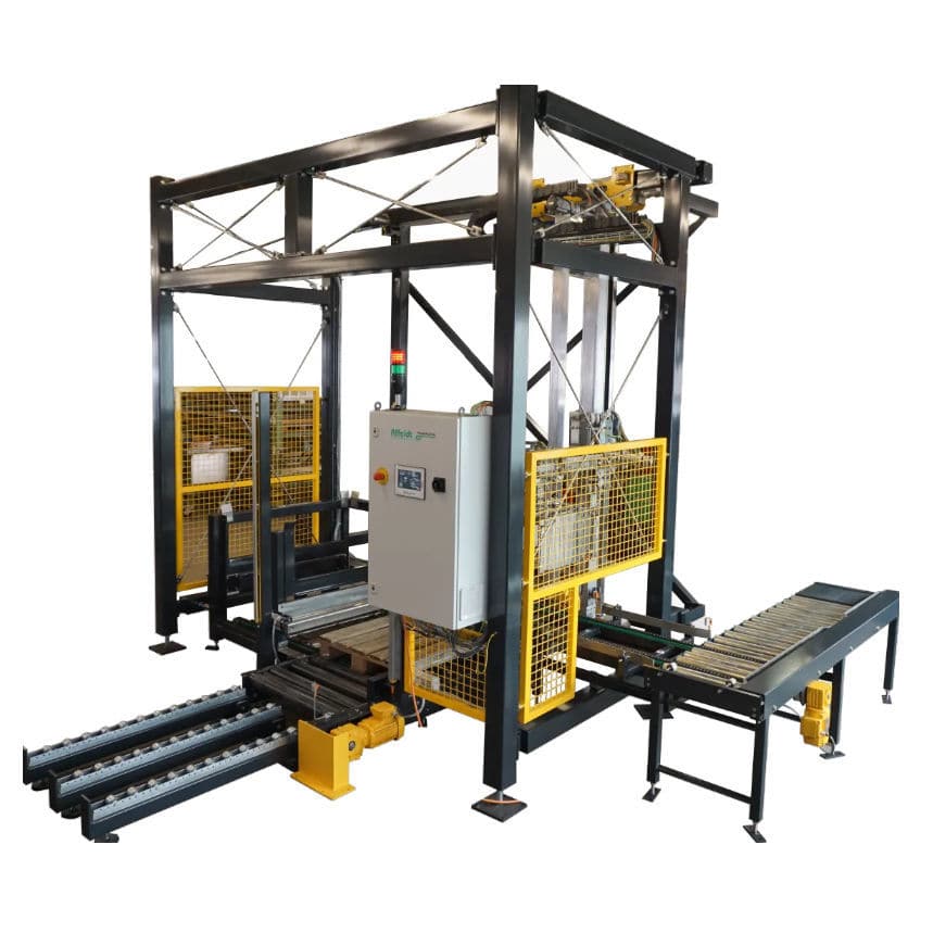 スタッカ付きパレタイザー - P-8iK - Affeldt Fördertechnik GmbH - 袋用 / パッケージ / 箱用