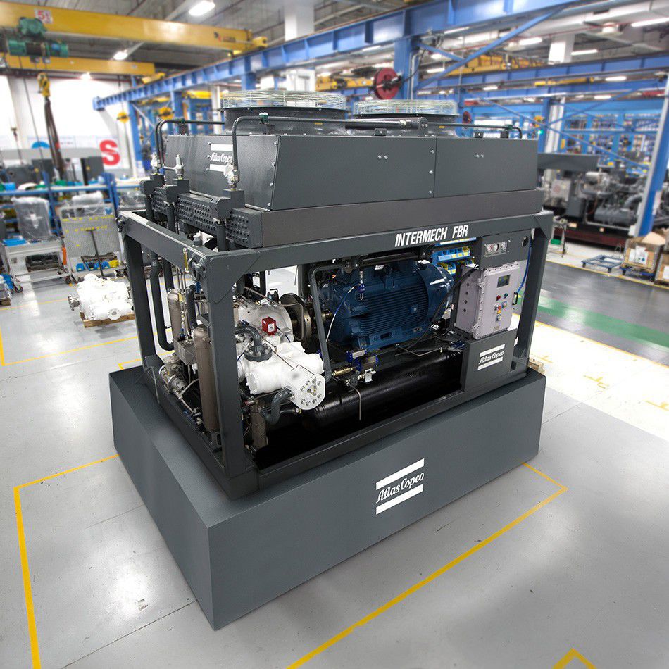 ピストン式コンプレッサー - BBR - Atlas Copco Compressors - 自然ガス / CNG / 電動