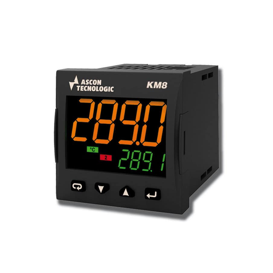 デジタル ディスプレイ温度コントローラー - KM8 - ASCON TECNOLOGIC - UL / IP65 / パネル取り付け式