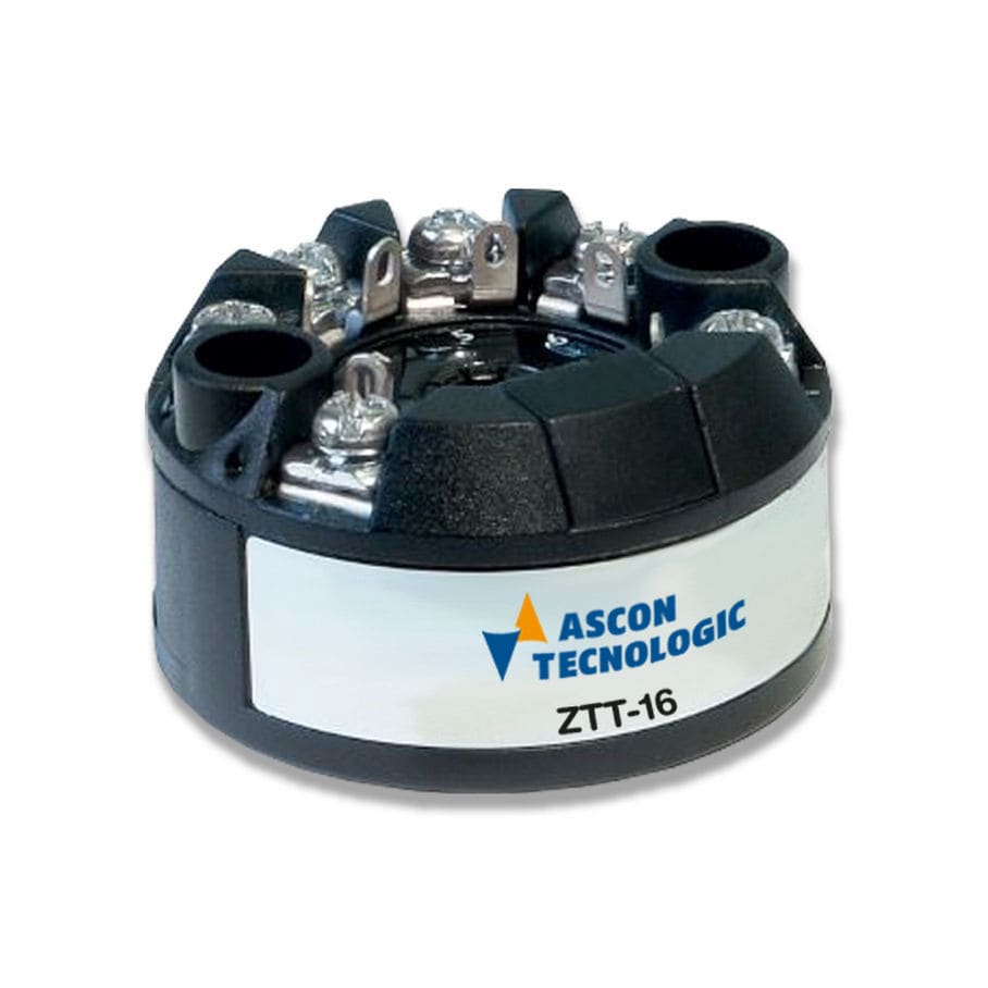 プローブヘッドマウント温度伝送器 - ZTT-16 - ASCON TECNOLOGIC - 熱電対 / Pt100 / Pt1000