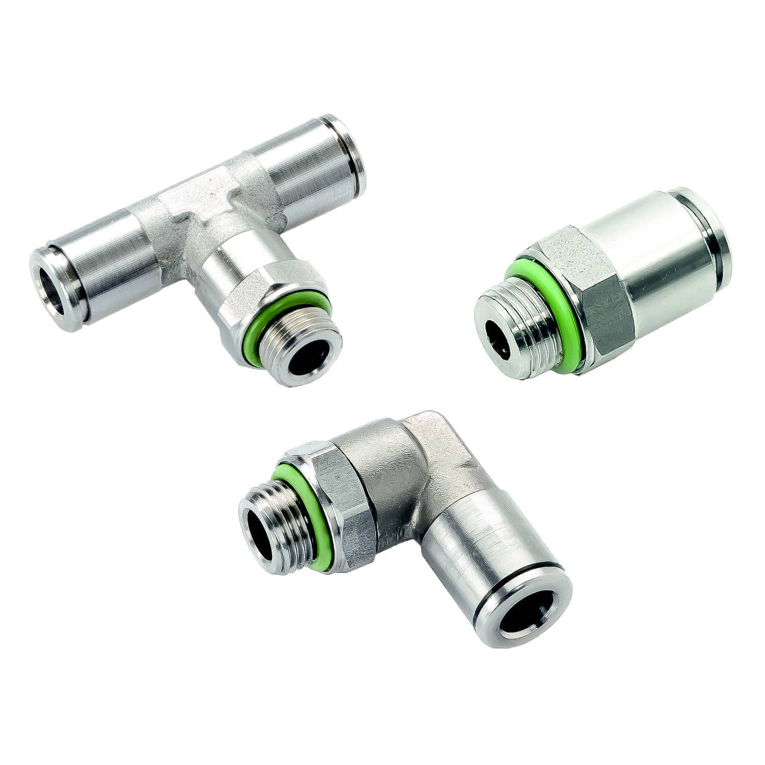 ステンレススチール製接続部品 - A100X series - A&T Fluid solutions - 空圧式 / プッシュイン / エルボ
