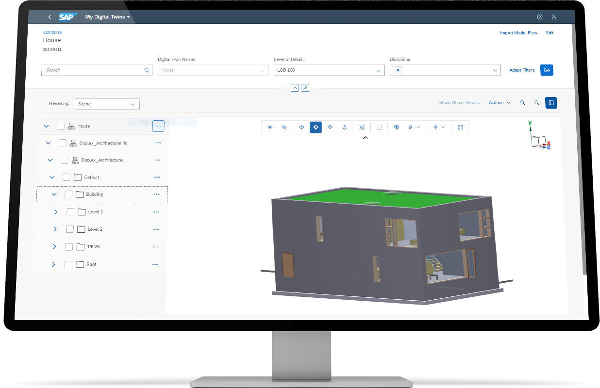 エンジニアリングソフトウェア - S/4HANA - SAP - 3D モデル化 / BIM / デジタルツイン