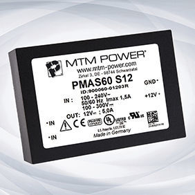 モールド電源 - MAS60 S series - MTM Power Messtechnik Mellenbach GmbH - DC/DC / AC/DC / 単一出力