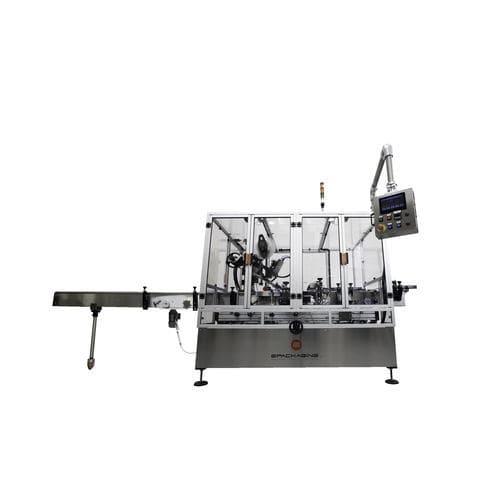 自動ラベル自動貼付機 - ST EPK 1120 - E-Packaging Srl - 化粧品業界用 / 自己接着性ラベル用 / 両面