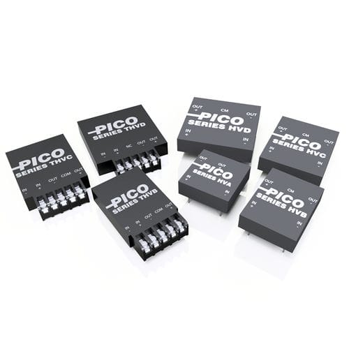 モールドDC/DC 変換器 - HV & THV Series - Pico Electronics - 単一出力 / 高入力電圧 / 制御