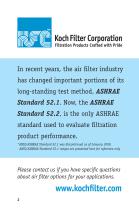 ANSI/ASHRAE 52.2-2007 - Koch Filter Corporation - PDF Catalogs ...