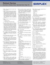 Reliant Series - Simplex - PDF Catalogs | Technical Documentation | Brochure