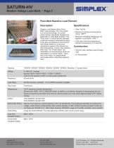 Saturn-HV - Simplex - PDF Catalogs | Technical Documentation | Brochure