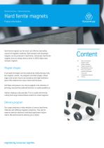 Hard ferrite magnets - ThyssenKrupp Magnettechnik - PDF Catalogs ...