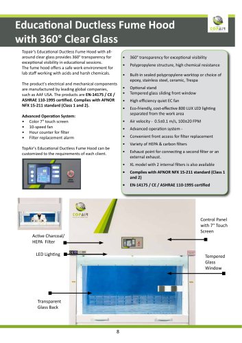 Ductless Fume Hood - TopAir Systems - PDF Catalogs | Technical Documentation | Brochure