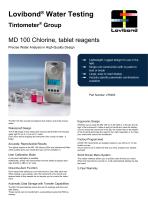 MD 100 Chlorine, tablet reagents - Tintometer - Lovibond - PDF Catalogs ...