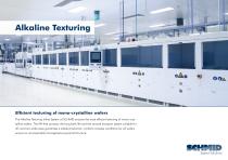 Alkaline Texturing - SCHMID - PDF Catalogs | Technical Documentation | Brochure