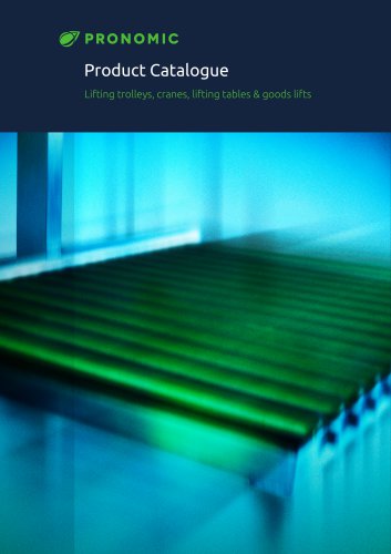 All Pronomic AB catalogs and technical brochures