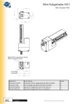 Mini actuator HG1 - Technische Antriebselemente GmbH - PDF Catalogs ...