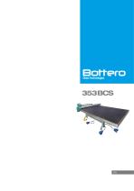 Knife cutting machine - 353 BCS - Bottero - for glass / sheet / CNC