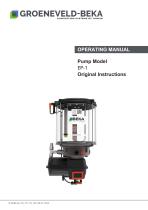Piston pump - P - GROENEVELD-BEKA - oil / fluid grease / pneumatic
