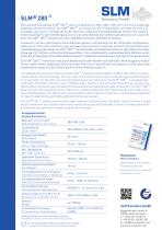 SLM_280 - SLM solutions - PDF Catalogs | Technical Documentation | Brochure