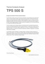 Hot Disk TPS 500 S brochure - Hot Disk - PDF Catalogs | Technical ...