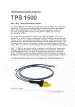 TPS 1500 - Hot Disk - PDF Catalogs | Technical Documentation | Brochure